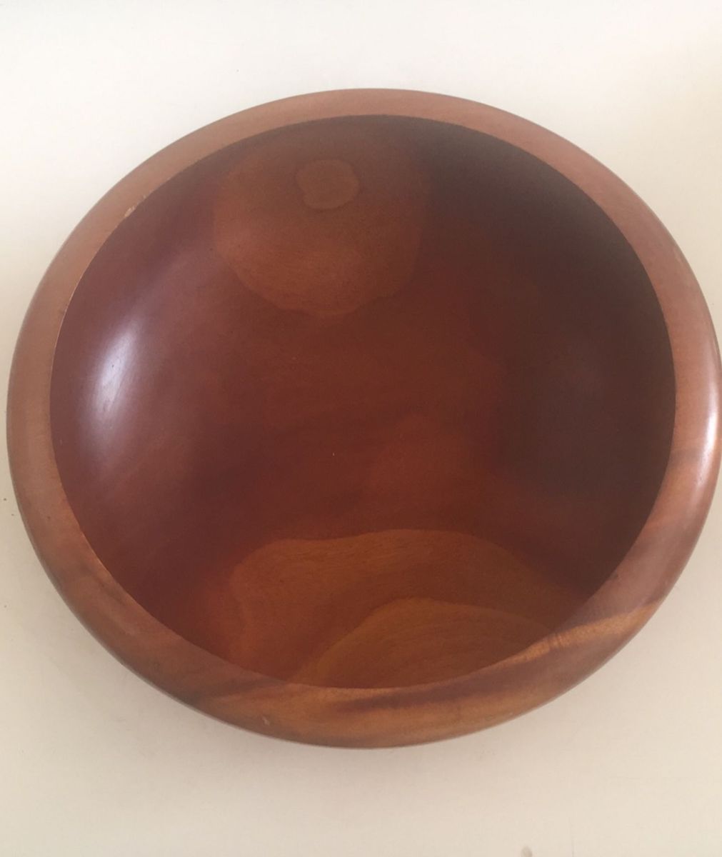 Gamela Redonda em Madeira | Item de Decoração Nunca Usado 18440418 | enjoei