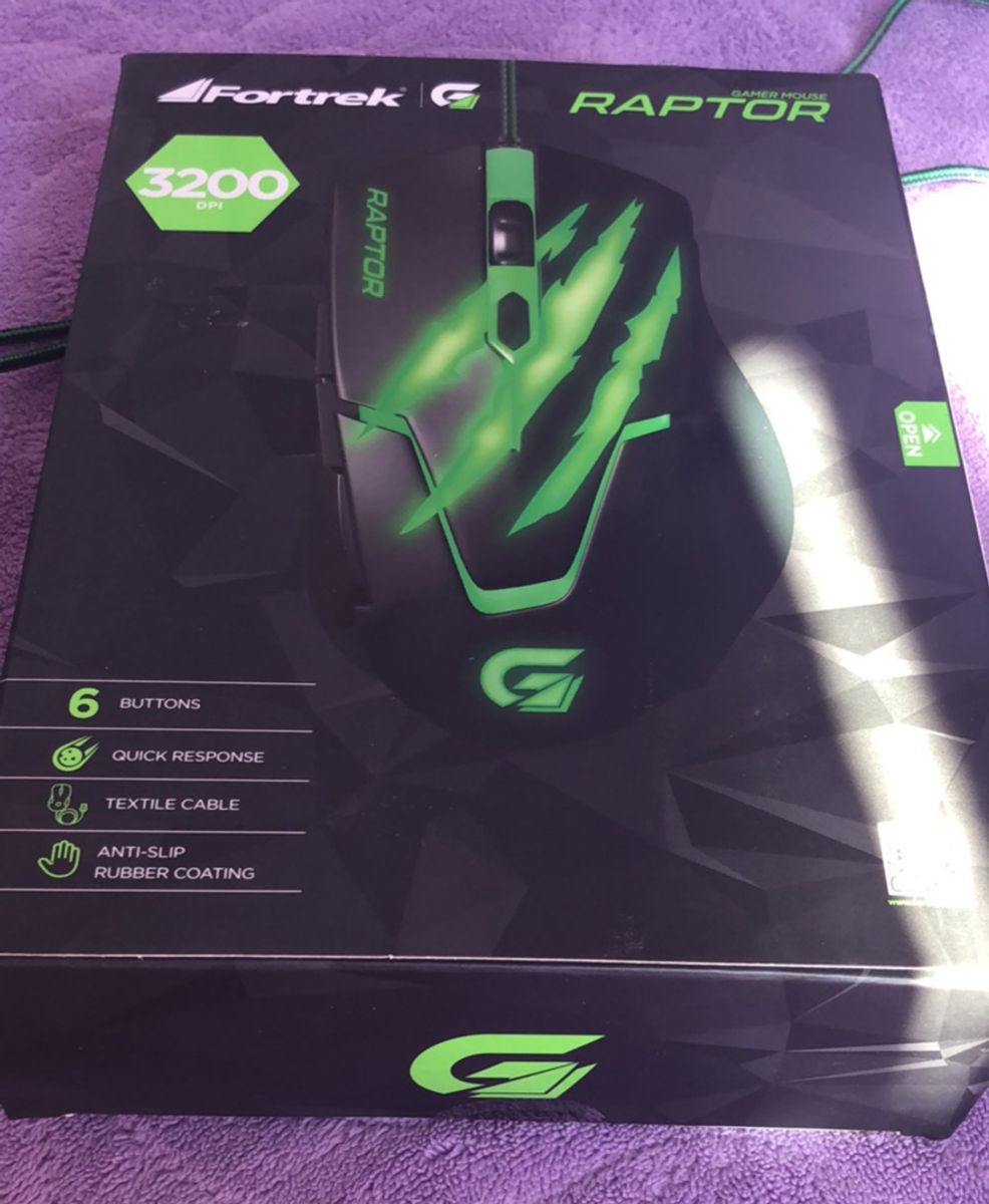 Gamer Mouse Raptor | Mouse p/ Computador Fortrek Usado 70280758 | enjoei