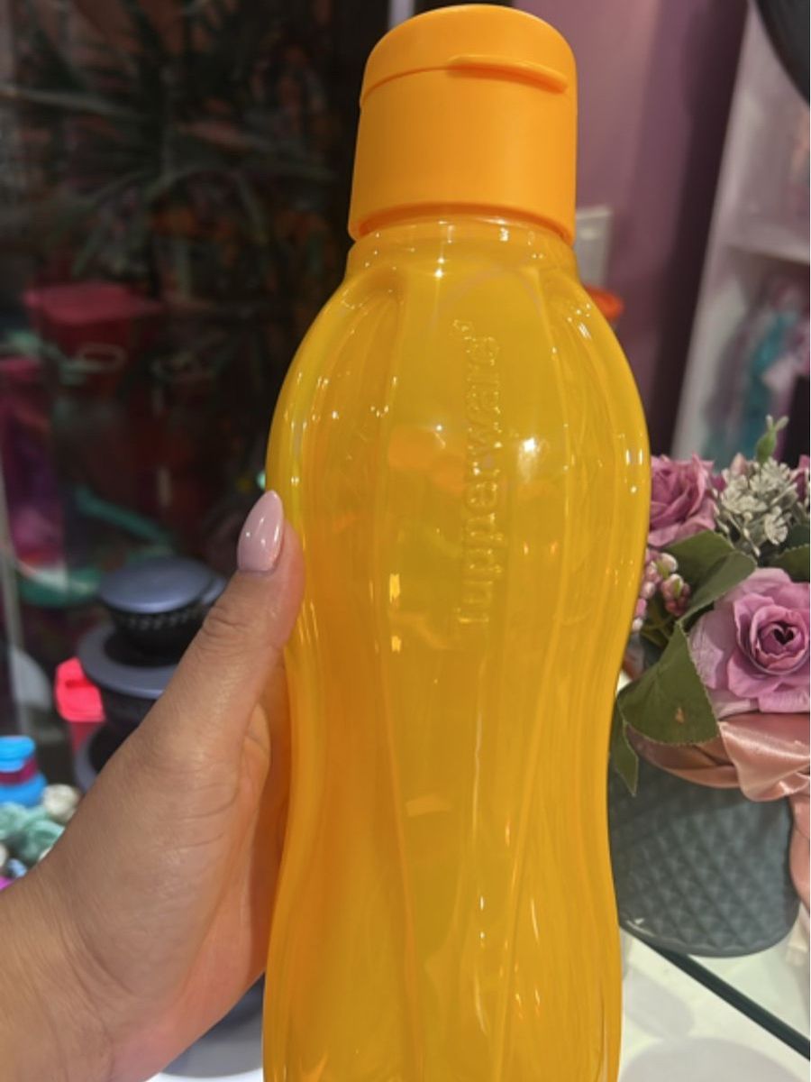 Garrafa 1 Litro Eco Tupper Plus Tupperware Amarelo Papaia | Móvel de ...