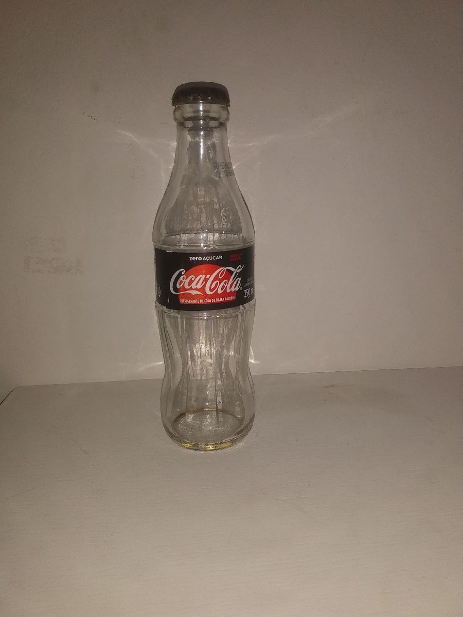 Garrafa Coca Cola Zero Rótulo Preto Sol Vermelho Rara Vazia Higienizada ...