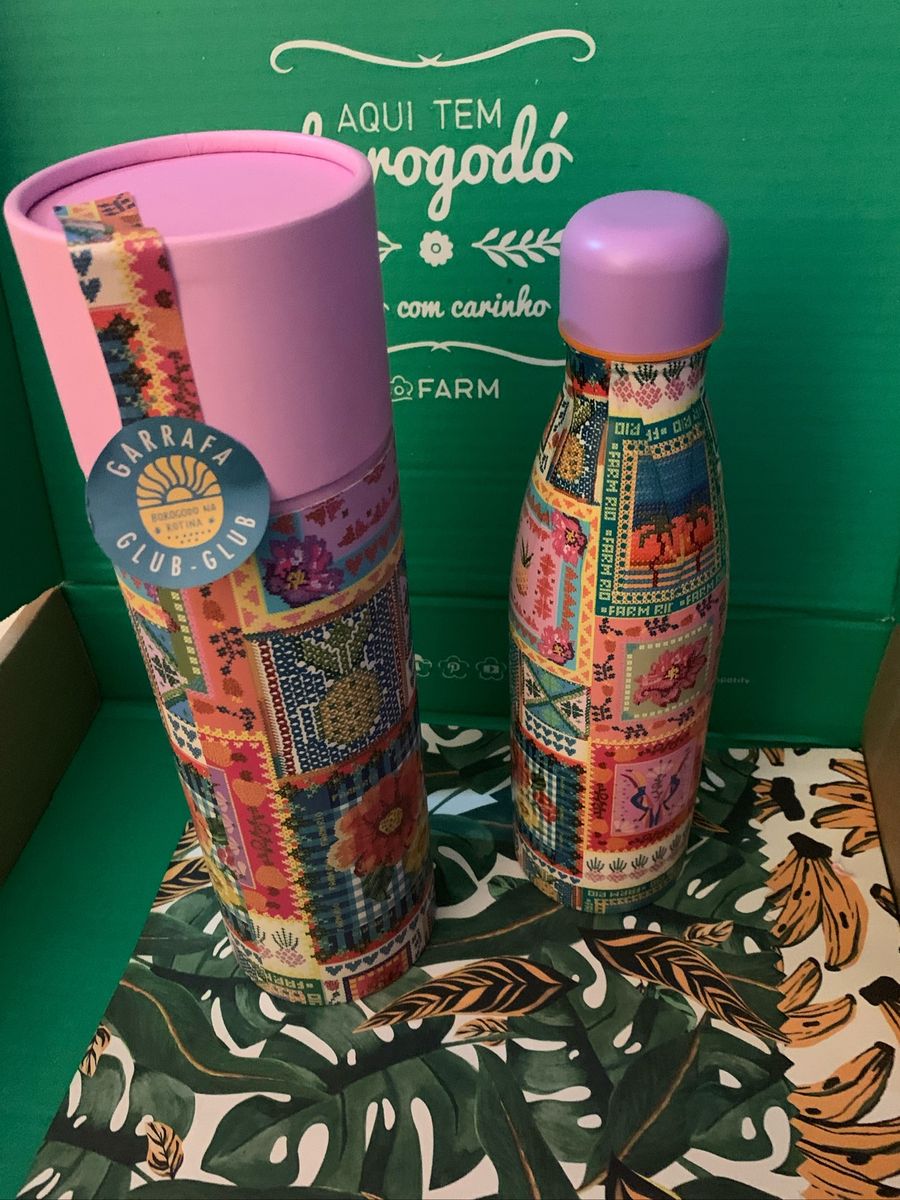 Garrafa Farm Modelo Novo | Item p/ Esporte e Outdoor Farm Nunca Usado ...