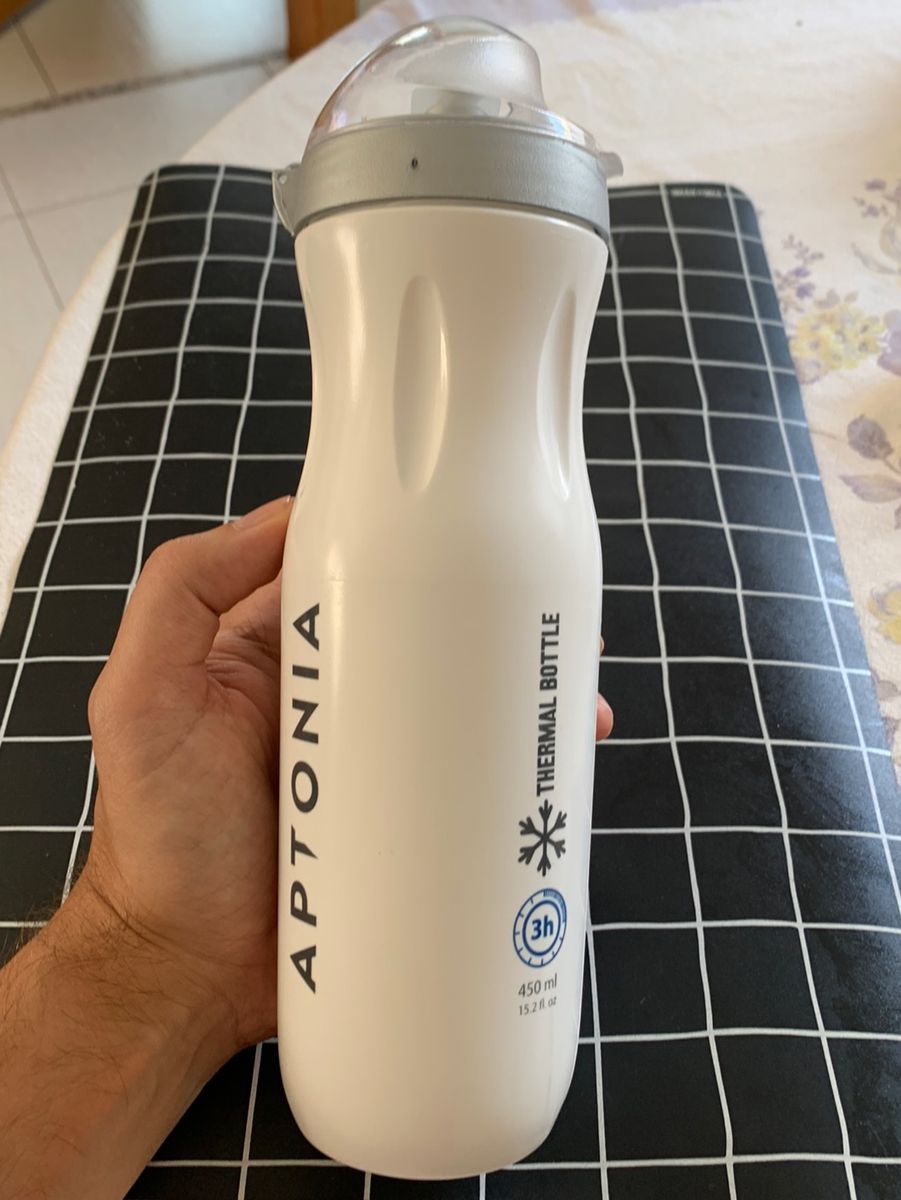 Garrafa Isotérmica Esporte Branco Aptonia 450 Ml | Roupa Esportiva ...