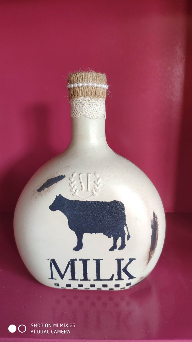 Garrafa Reciclada Uisk ( Farmhouse) | Item de Decoração Meu Jardim ...