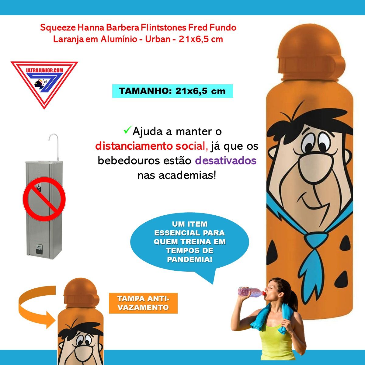 Garrafa Squeeze de Aluminio Divertida Hanna Barbera Fred Flistones 500 ... Garrafa Squeeze de Aluminio Divertida Hanna Barbera Fred Flistones 500 ...