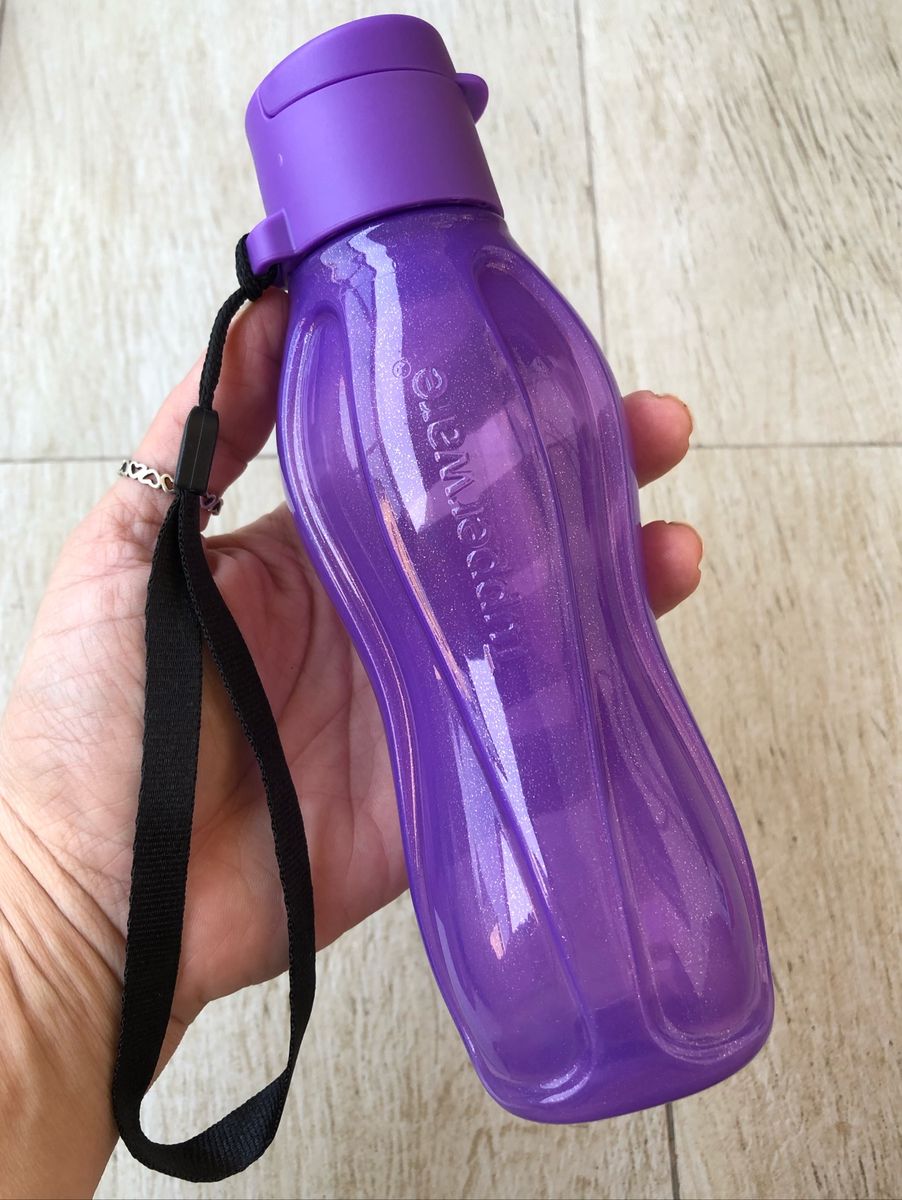 Garrafa Tupperware Eco Tupper 310ml Roxa com Glitter | Móvel de Cozinha Tupperware Nunca Usado ...