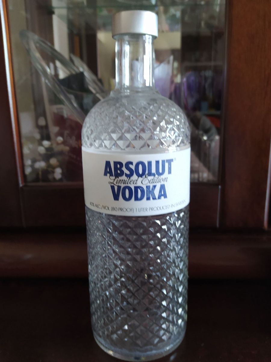 Garrafa Vazia de Colecionador Absolut Edição Limitada | Produto Vintage ...