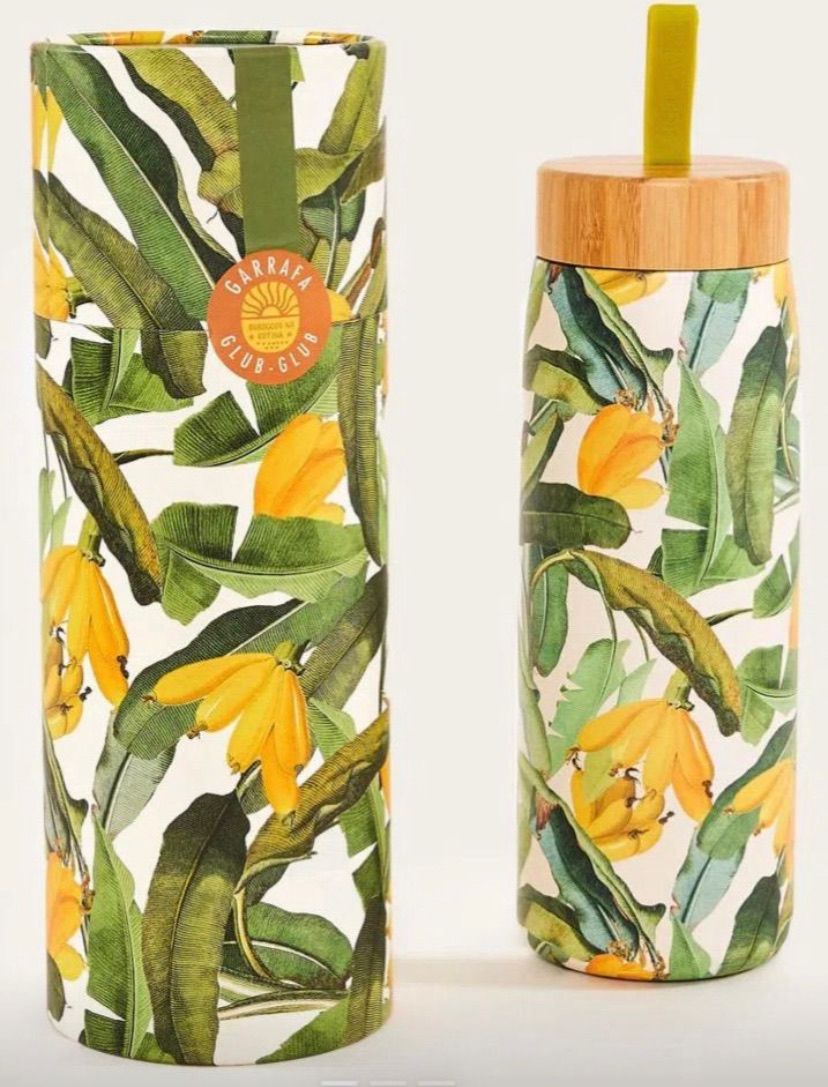 Garrafão Farm 1 Litro Garrafa Térmica Aço Inox Alça Silicone Tampa ...