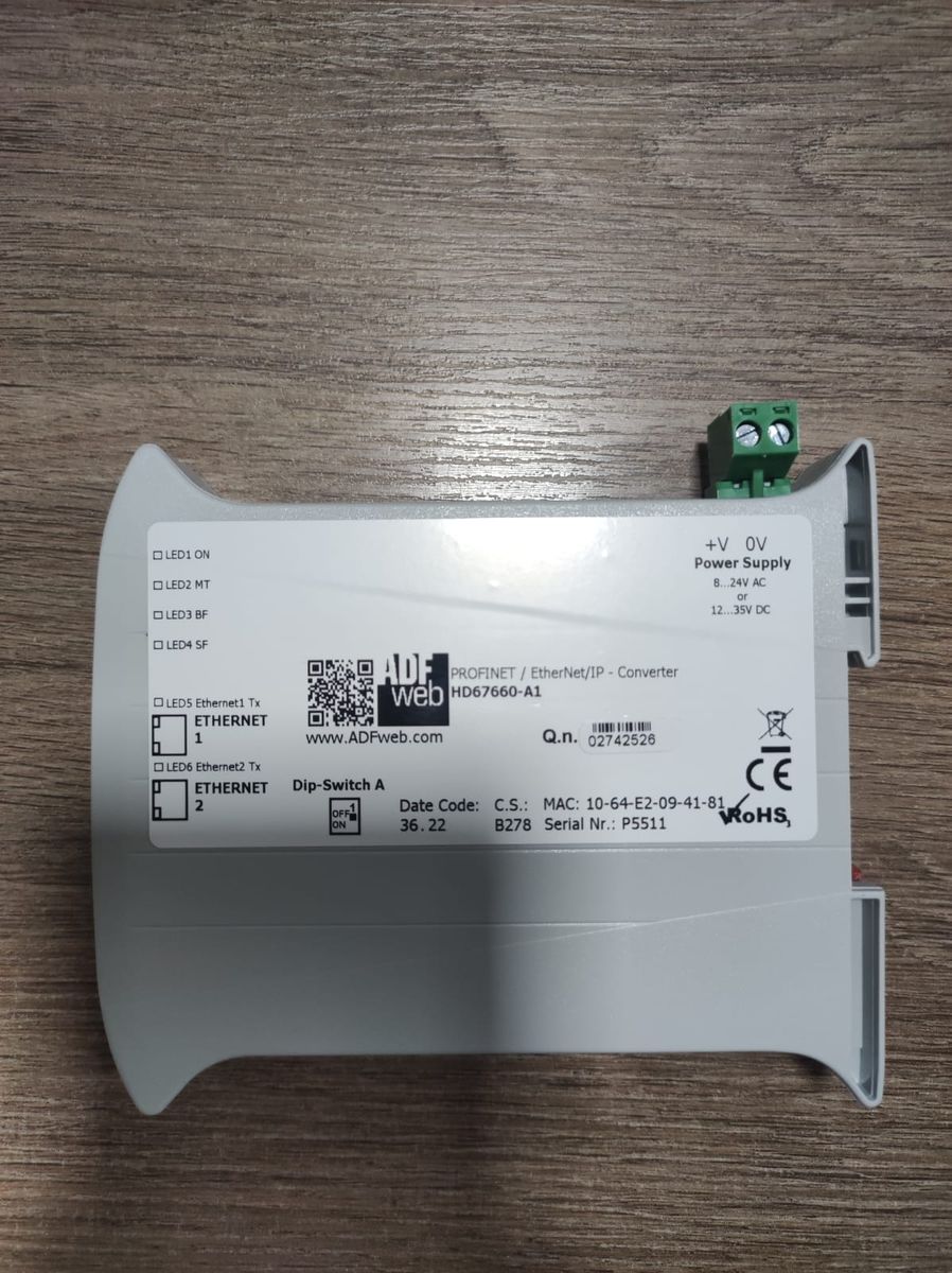 Gateway Profinet / Ethernet/ip Slave Converter Hd67660 A1 | Item Info ...