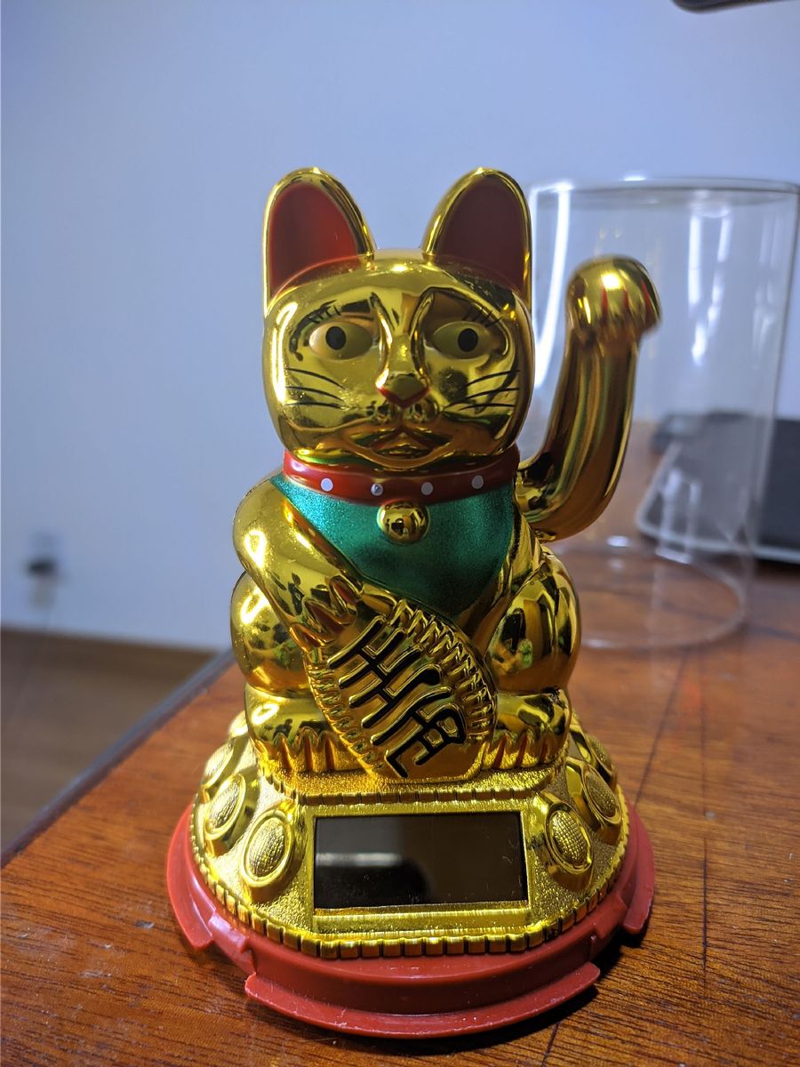 Gato da Sorte Japones - Balança a Pata | Item de Decoração Meilong Yu ...