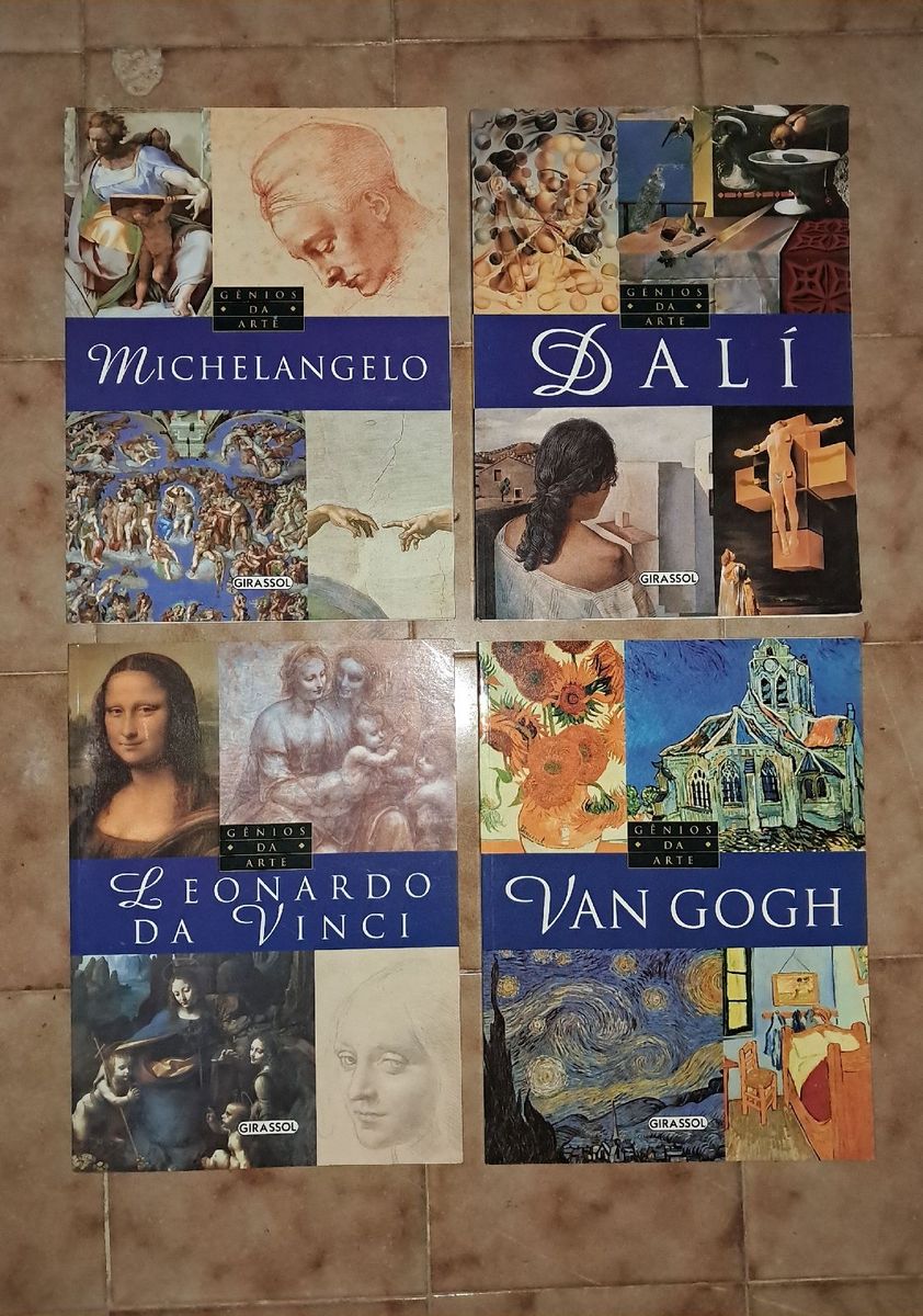 Gênios da Arte: Dali, Van Gogh, Michelangelo, Leonardo da Vinci | Livro ...