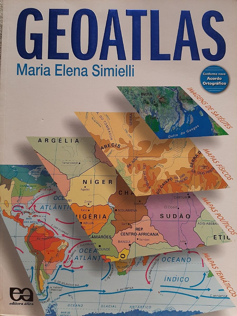 Geoatlas. Maria Elena Simielli. Editora Ática. Usado e em Bom Estado ...