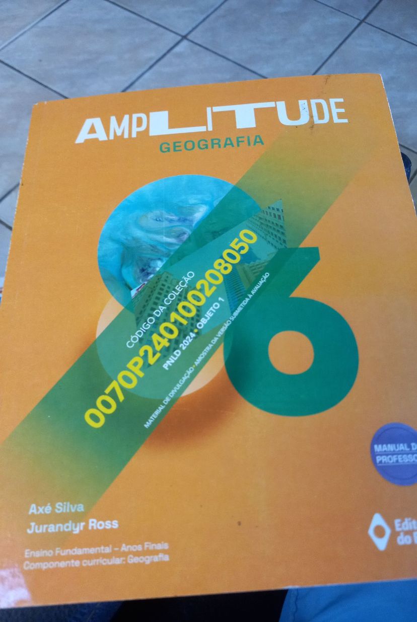 Geografia Amplitude 6 Axé Silva Livro do Professor | Livro Livro Usado ...