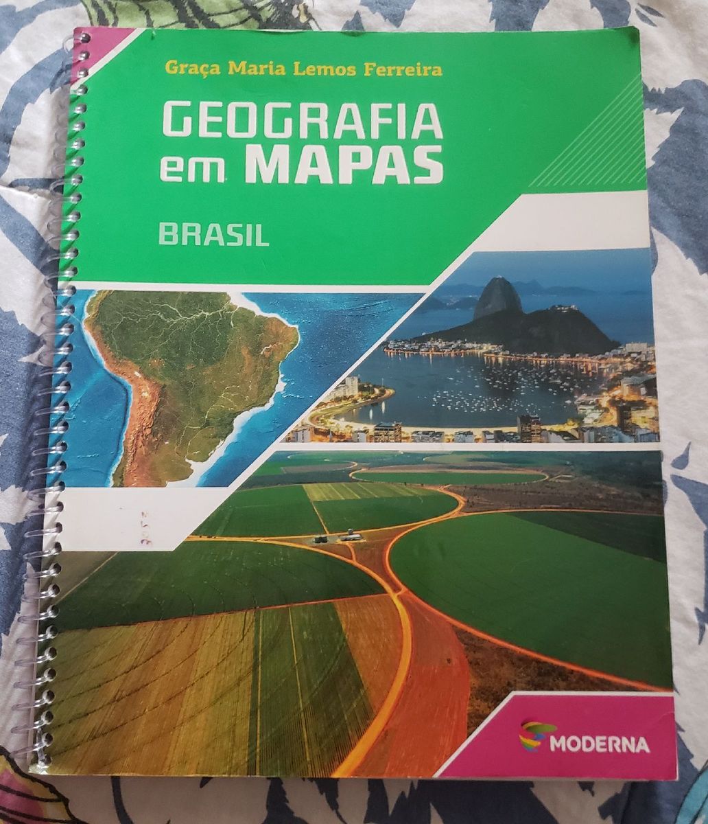 Geografia em Mapas | Livro Editora Moderna Usado 81617680 | enjoei