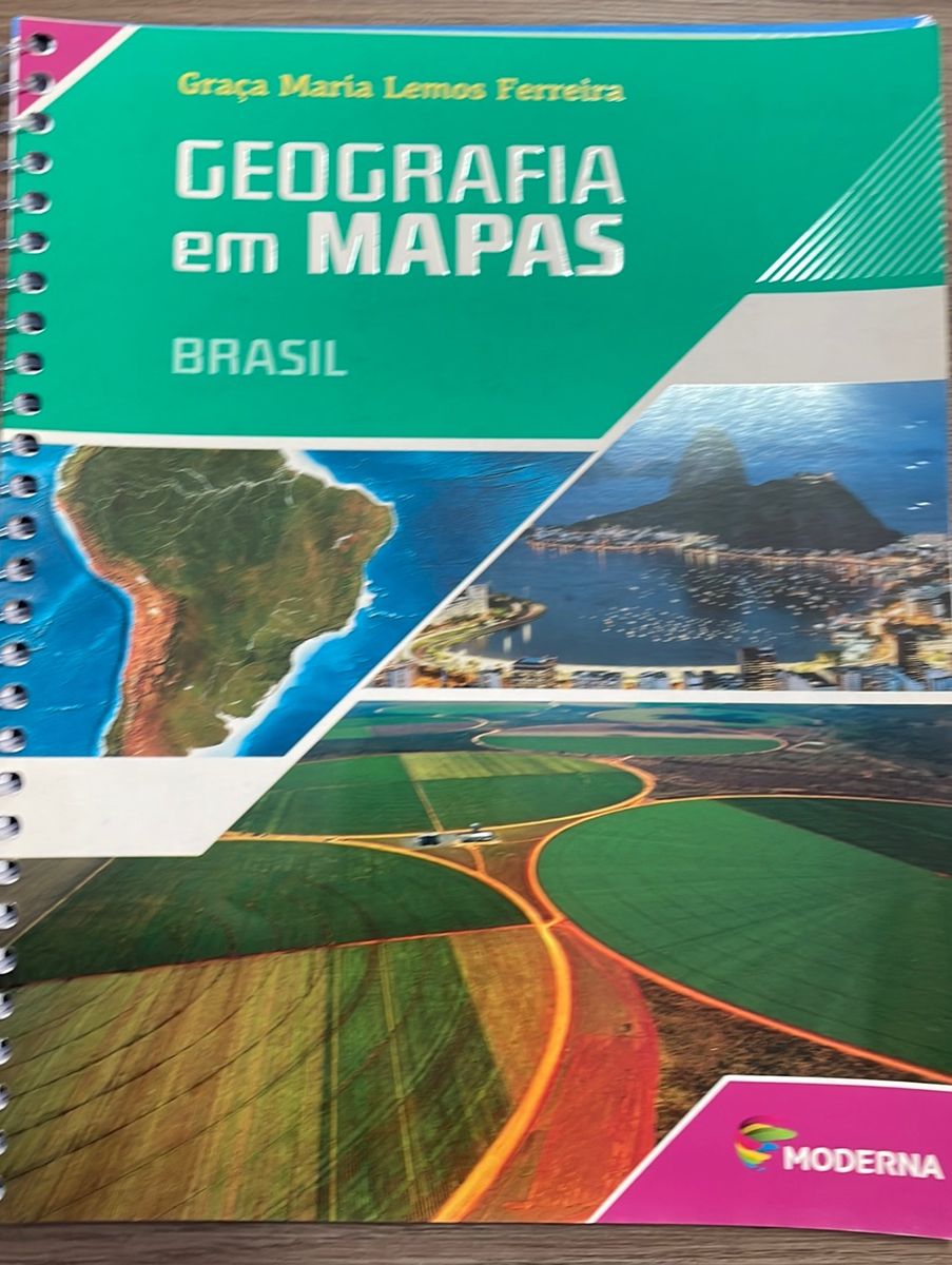 Geografia em Mapas | Livro Moderna Usado 81187154 | enjoei