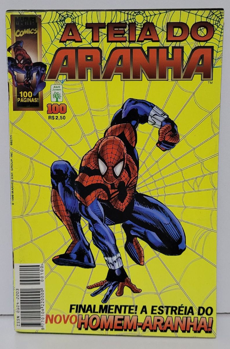 Gibi a Teia do Aranha N° 100, Anos 90 Abril Hq Formatinho Homem Aranha | Livro Editora Abril ...