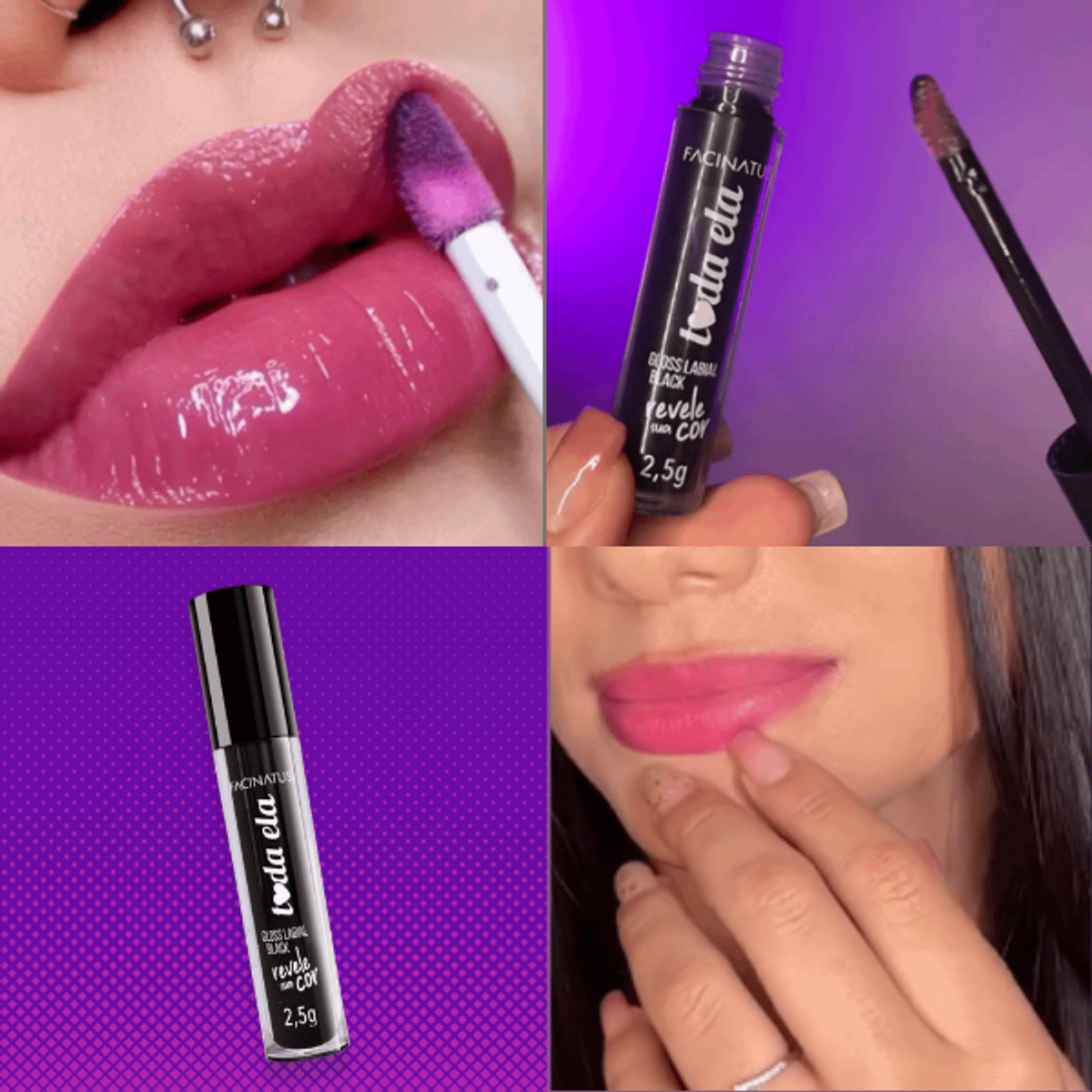 Gloss Labial Mágico Revele Sua Cor | Maquiagem Feminina Facinatus Nunca ...