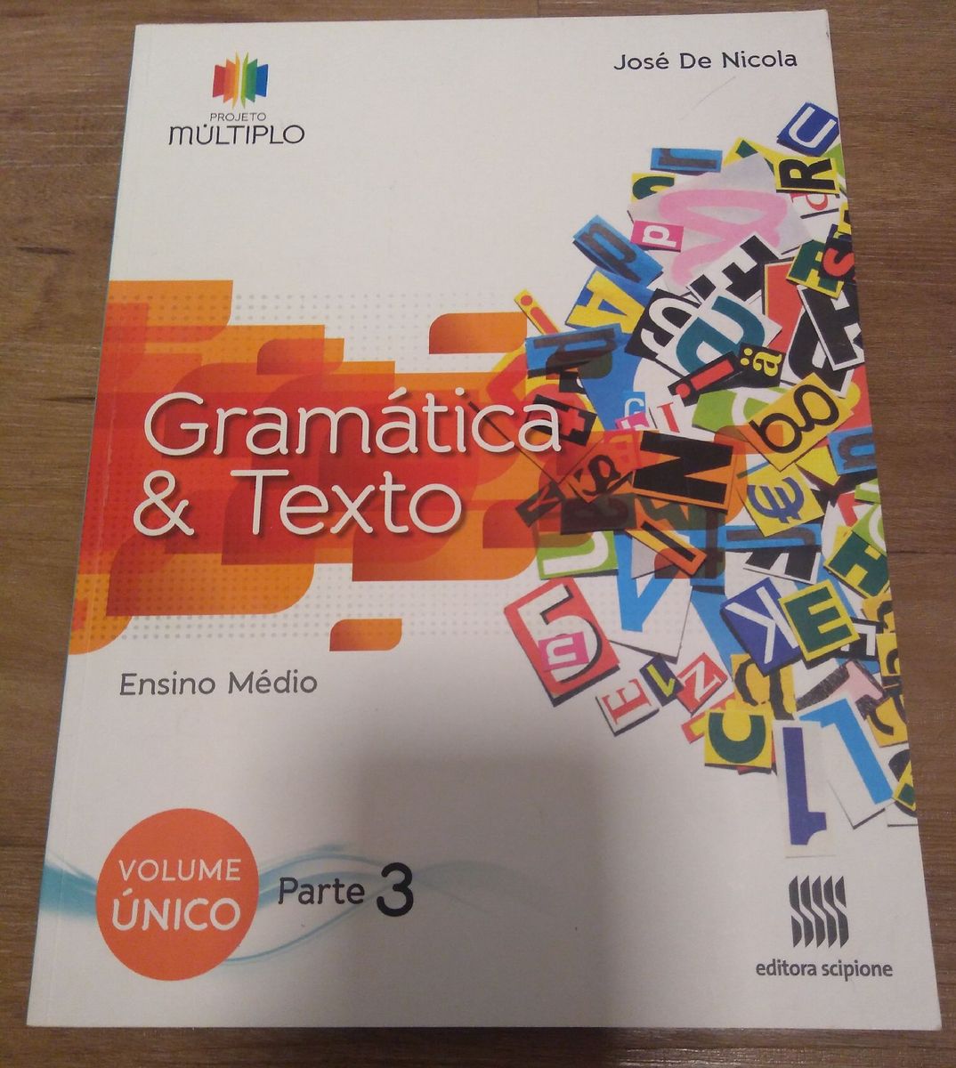 Gramática e Texto - Ensino Médio | Livro Editora Scipione Usado ...