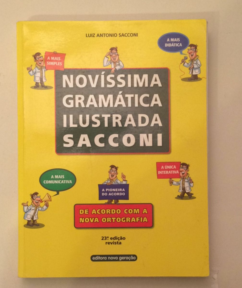 Gramática Ilustrada | Livro Luiz Antonio Sacconi Usado 15444601 | enjoei