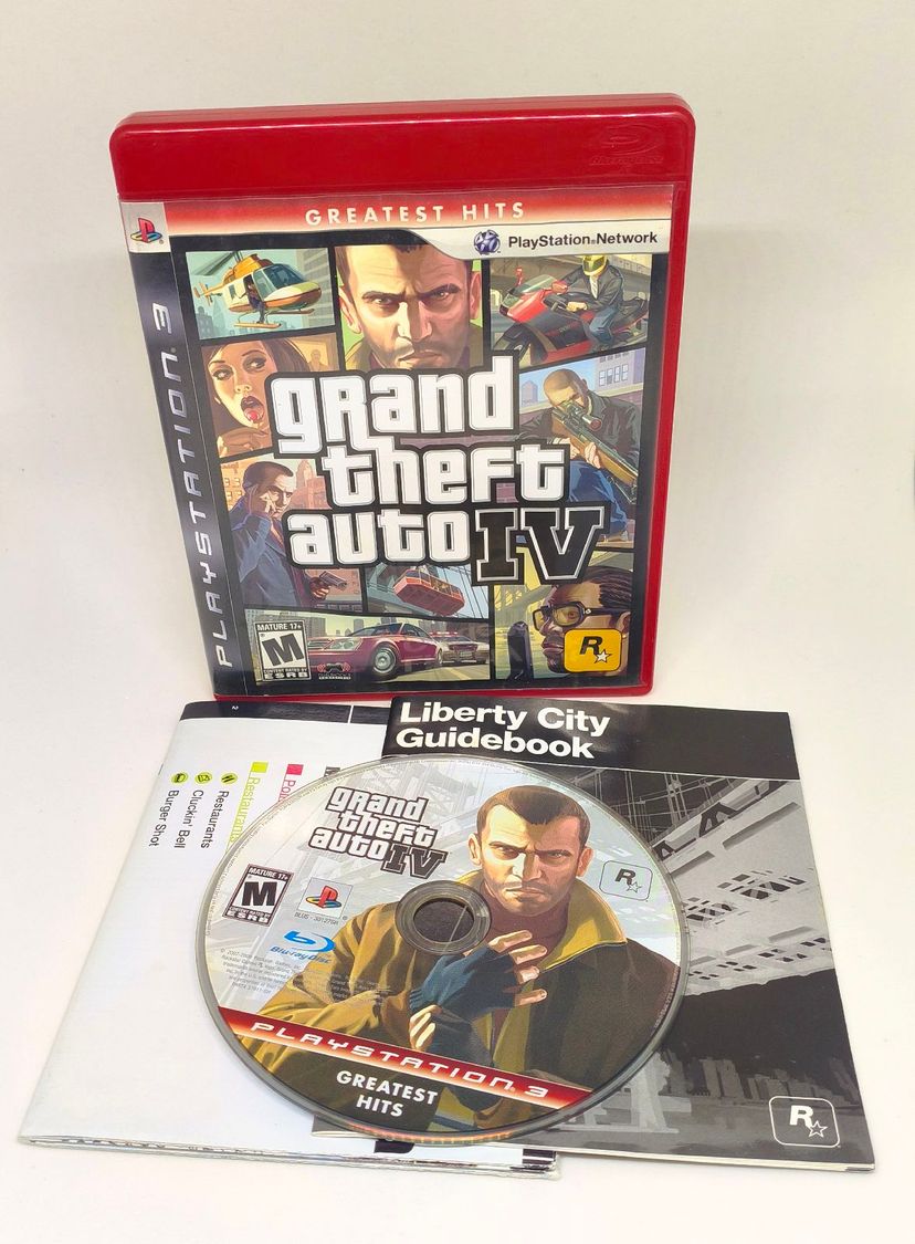 Grand Theft Auto Iv - Físico - Ps3 - Original | Jogo de Videogame Sony ...