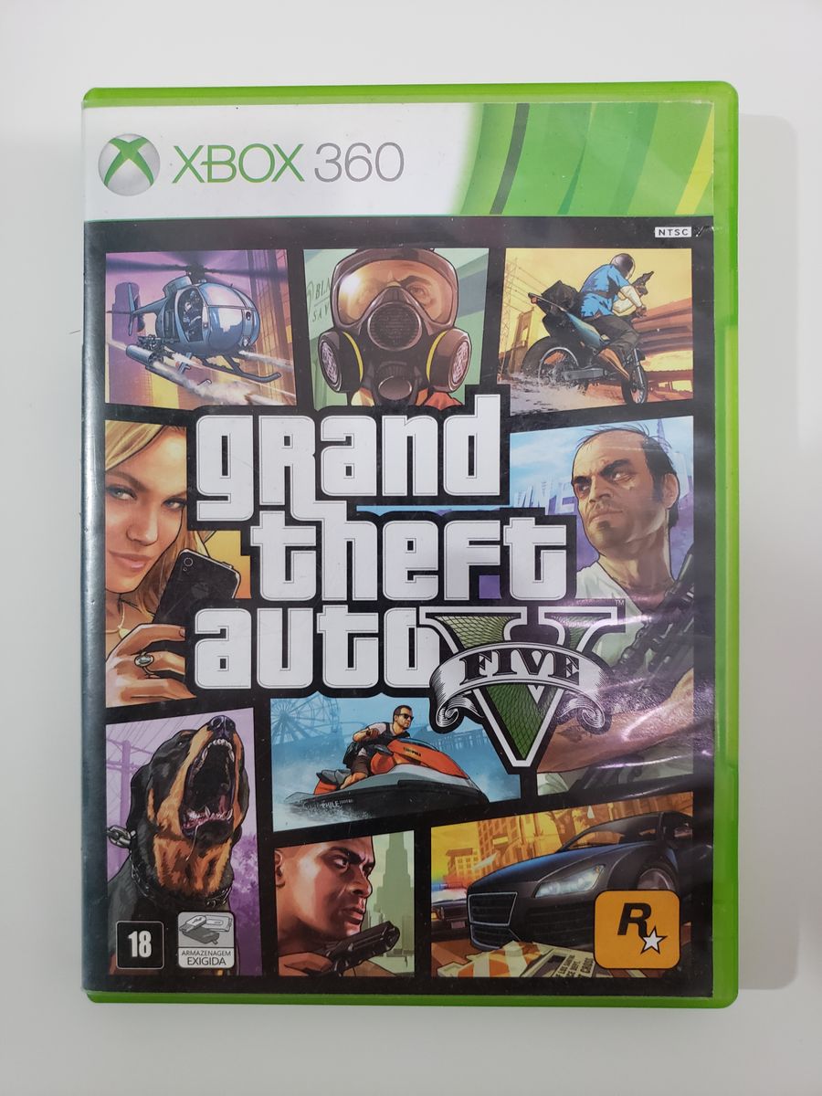 Grand Theft Auto V Standard Edition Físico Xbox 360 | Jogo de Videogame Xbox 360 Usado 53515585 ...