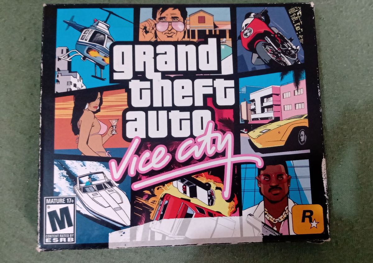 Grand Theft Auto Vice City Pc Cd Rom | Jogo de Videogame Gta Usado ...