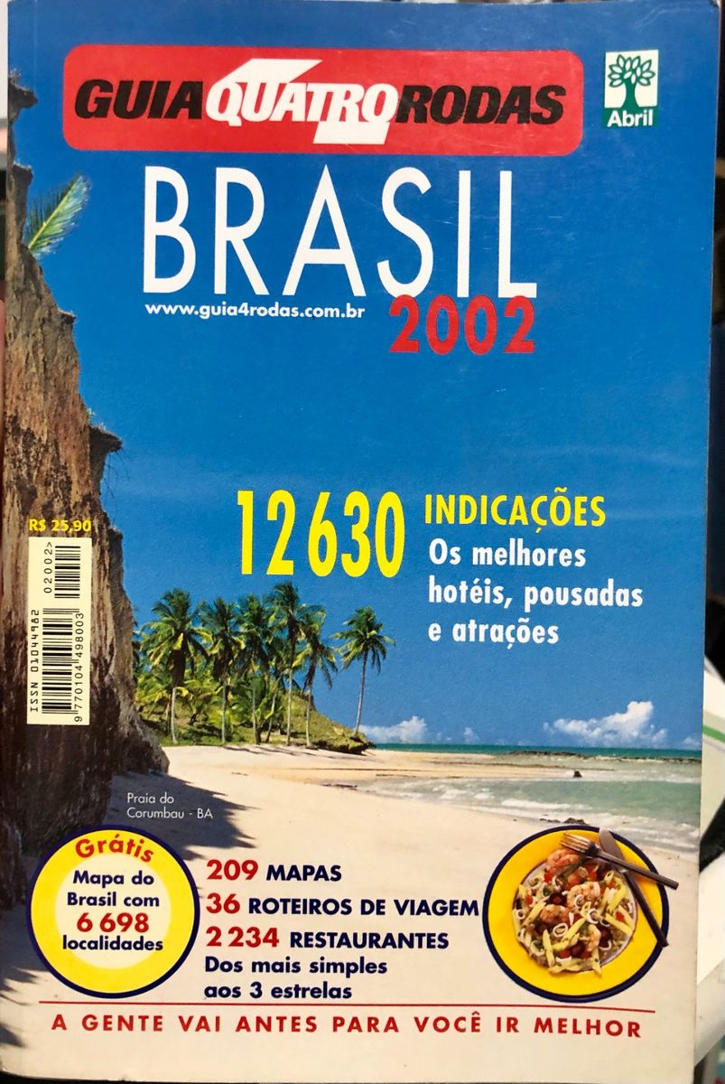Guia Quatro Rodas Brasil 2002 | Livro Abril Usado 112296722 | enjoei