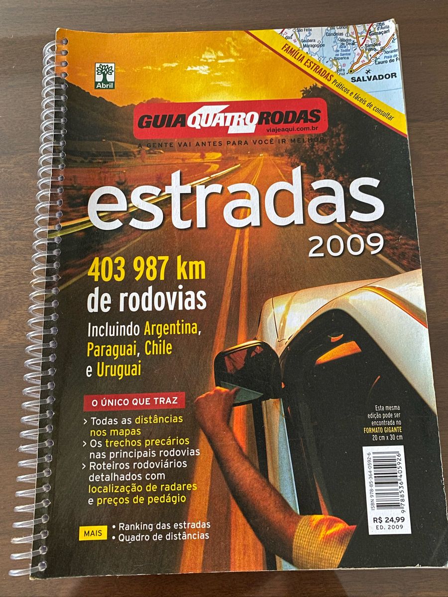 Guia Quatro Rodas Estradas 2009 | Livro Editora Abril Usado 64977659 ...