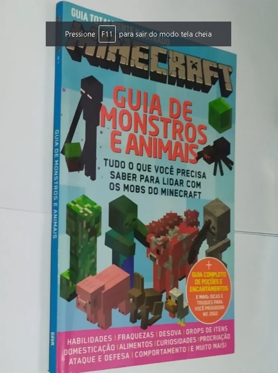 Guia Totalmente Ilustrado Minecraft Monstros e Animais | Livro Usado ...