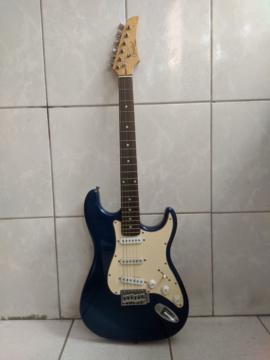 Guitarra Condor Stratocaster Rx-10 Azul | Item de Música Condor Usado ...