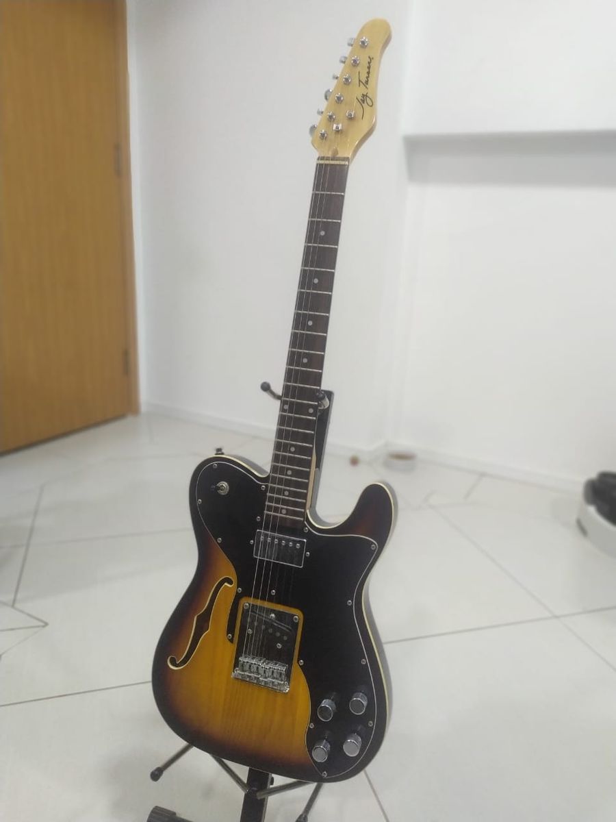 Guitarra Jay Turser Telecaster Semi-acústica Jt-lt 69 Cusom S-h ...