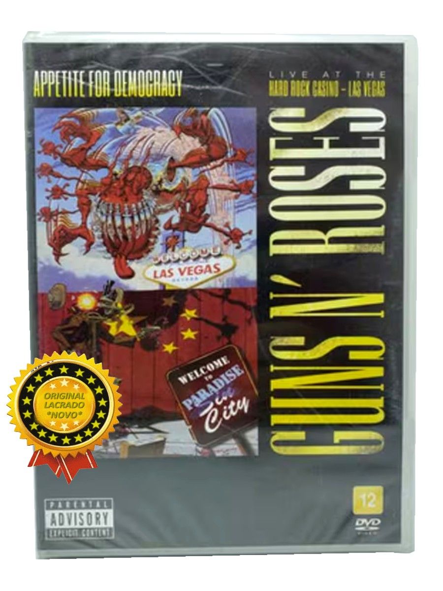 Guns N'roses Dvd Appetite For Democracy - Live In Las Vegas - Original Lacrado - Universal Music ...