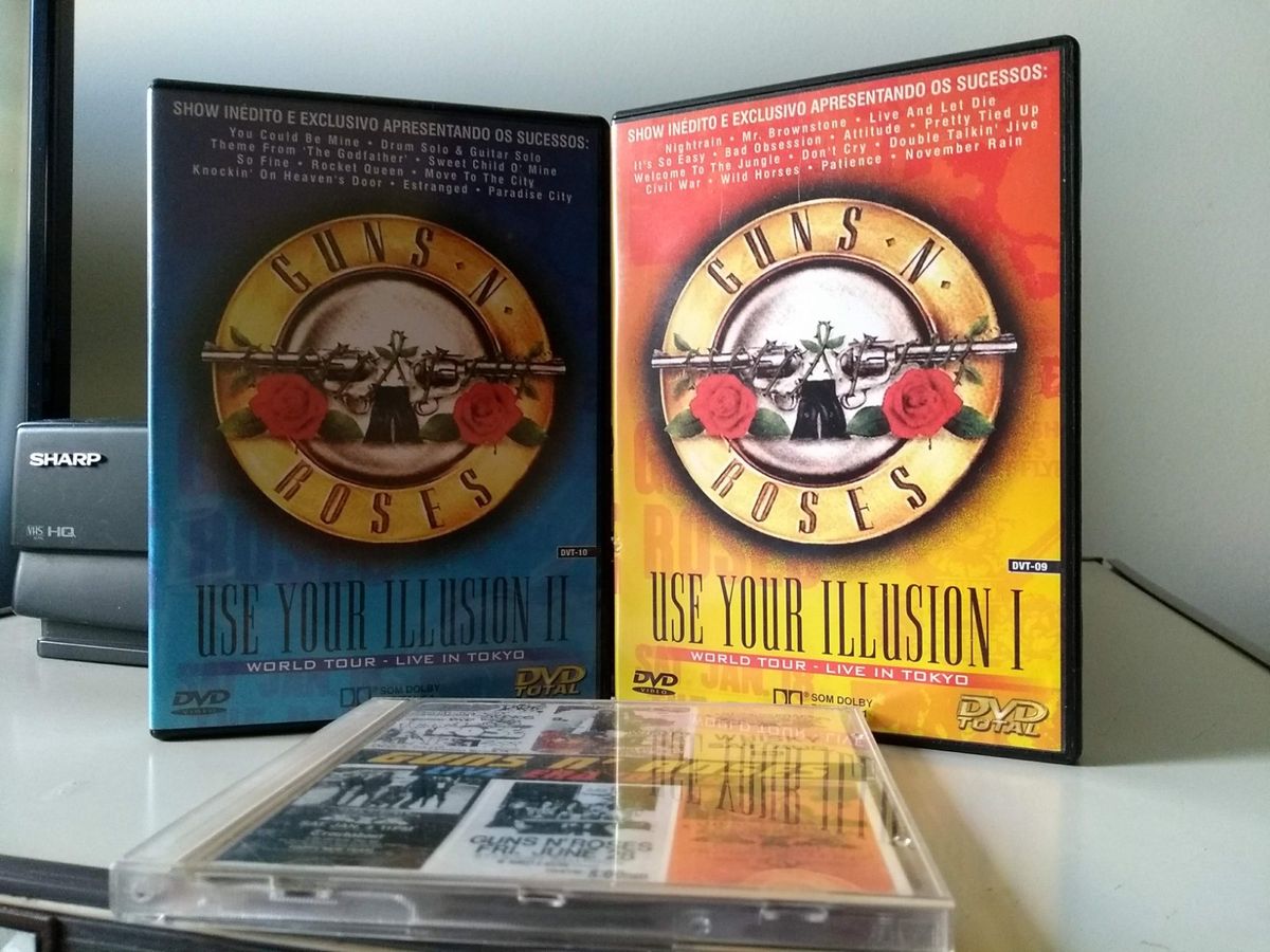 Guns N´ Roses Dvd´s Illusion e Cd´s Live Era Originais. | Item de ...