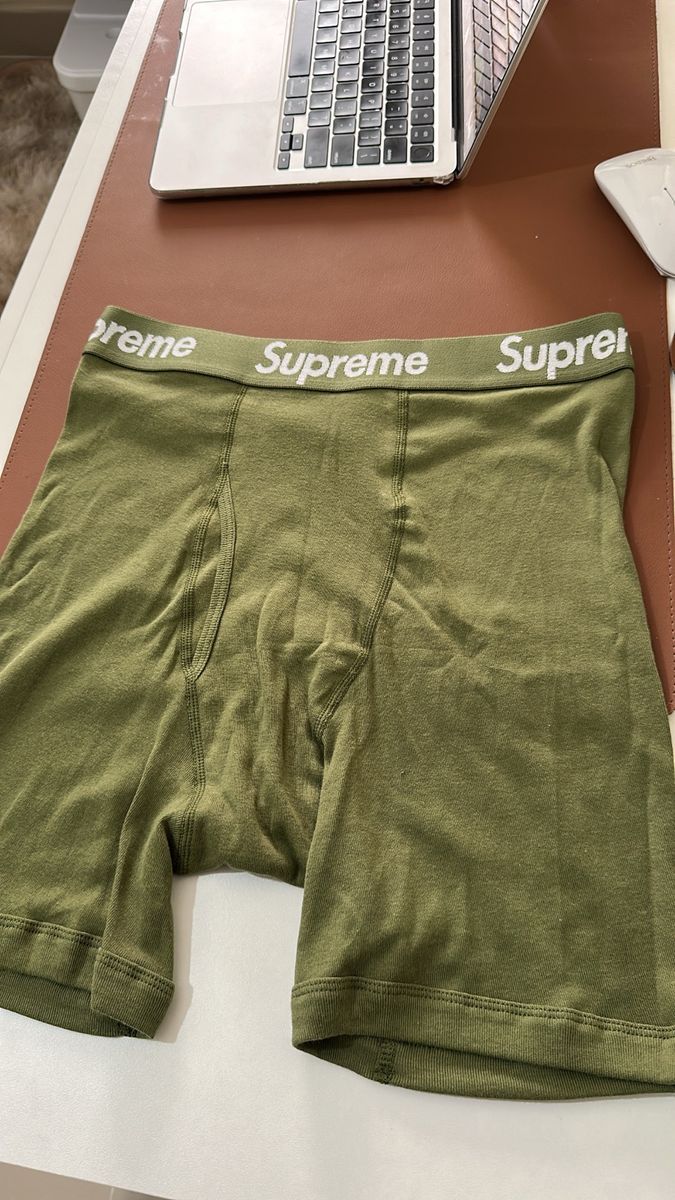 Hanes X Supreme Cueca Boxer Briefs Olive | Produto Masculino Supreme ...