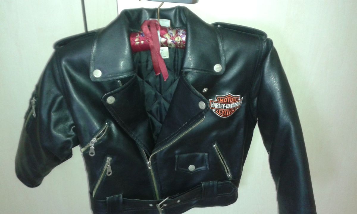 Harley Davidson Jaqueta de Couro | Roupa Infantil para Menino Harley ...