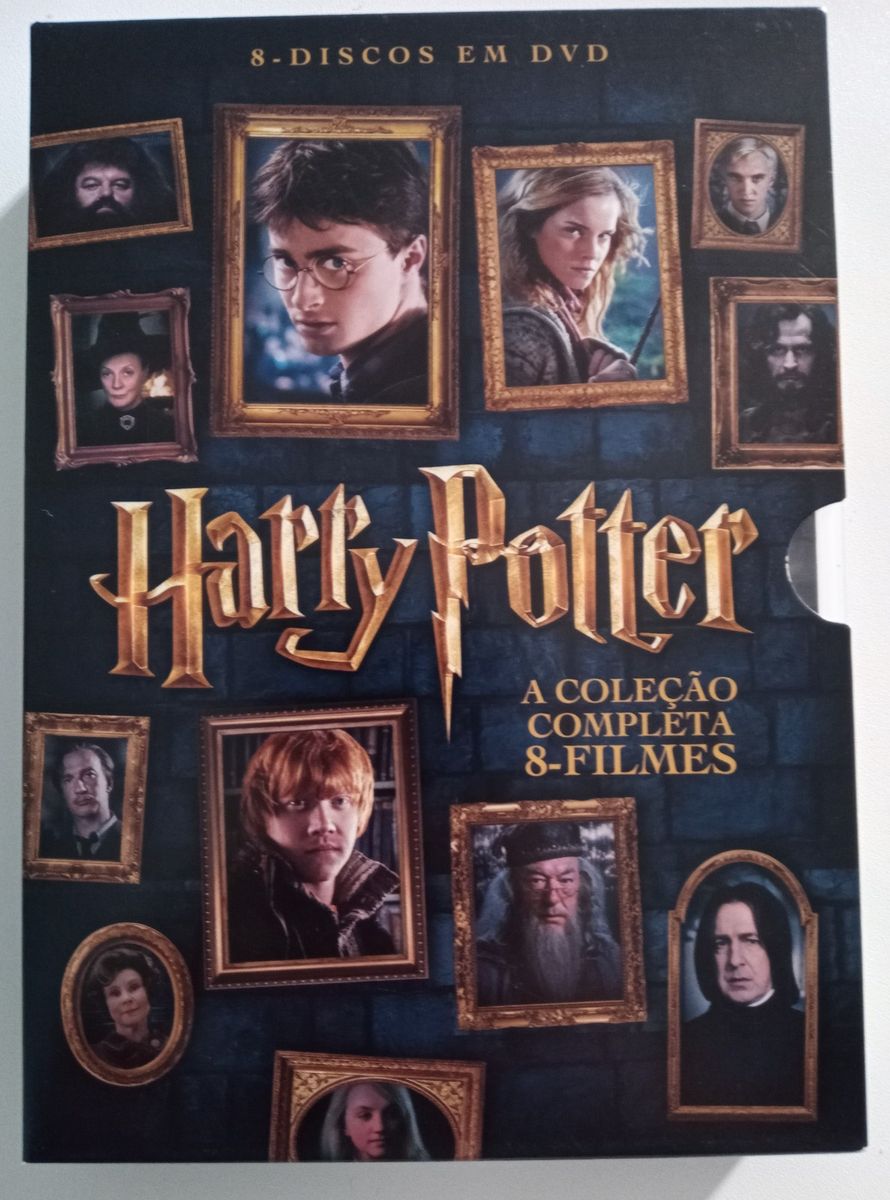 Harry Potter Coleção Completa 8 Discos Dvd Box | Filme e Série Warner ...