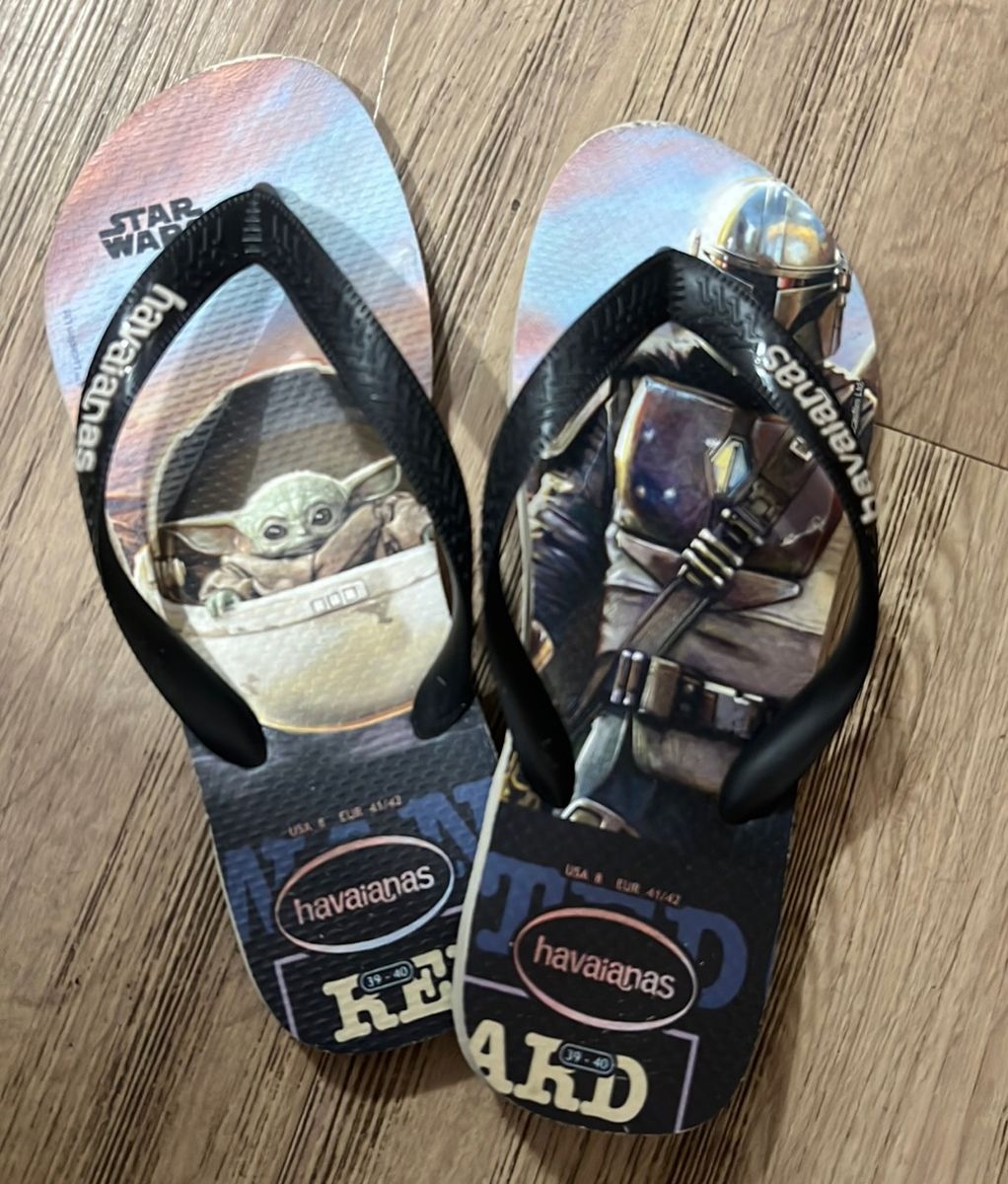 Havaianas Chinelo Star Wars Baby Oda e Mandalorian Colecionador ...
