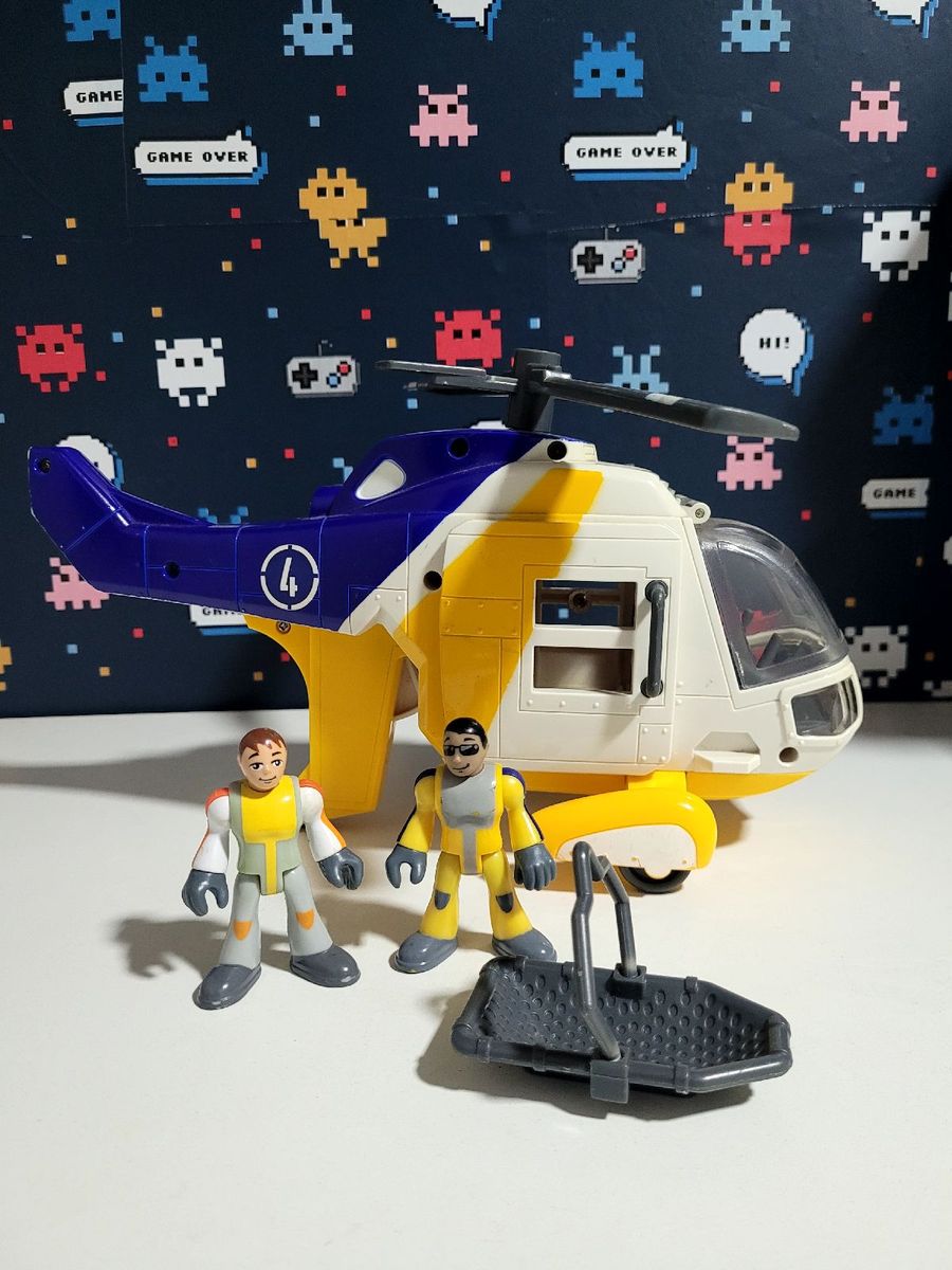 Helicóptero de Resgate Imaginext. | Brinquedo Imaginext Fisher Price ...