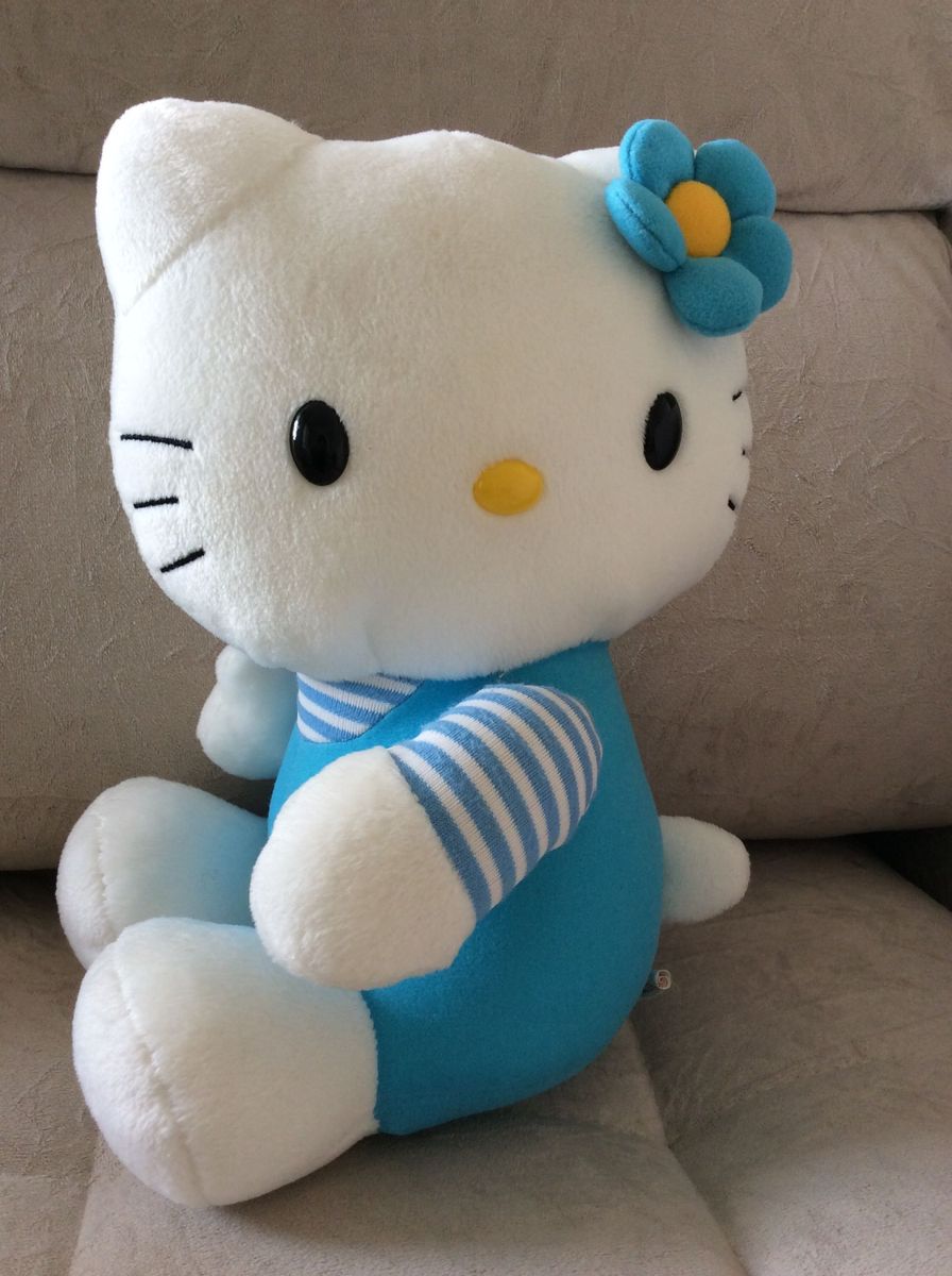 Hello Kitty Azul | Pelúcia Hello Kitty Usado 1860703 | enjoei