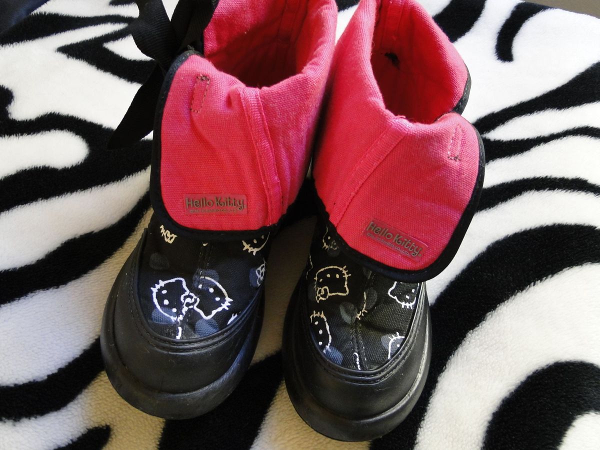 Hello Kitty Botinha | Calçado Infantil para Meninas Hello Kitty Usado ...