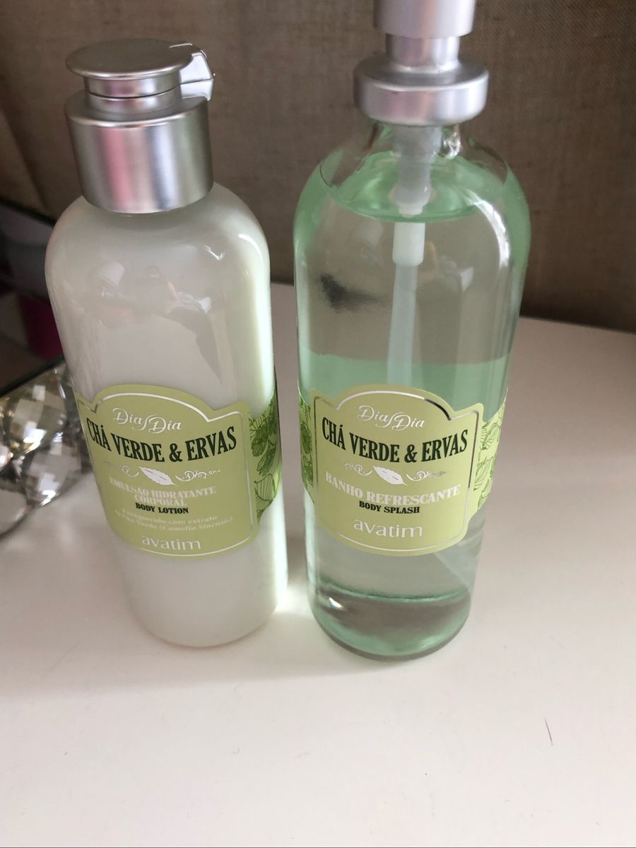 Hidratante e Body Splash Avatim Chá Verde e Ervas sem Abrir | Perfume ...