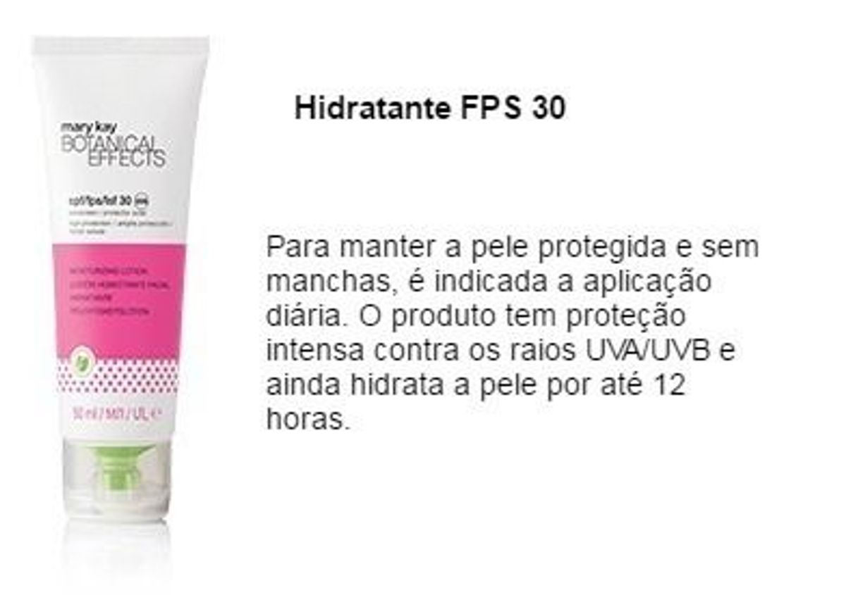 Hidratante Fps 30 Botanical Effects Mary Kay | Cosmético Feminino Mary Kay Nunca Usado 41423756 ...