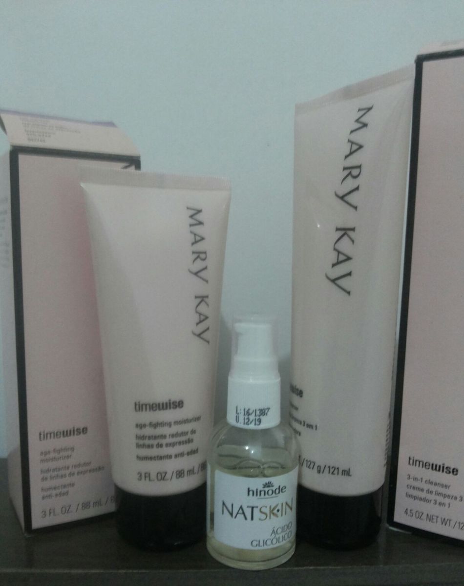Hidratante Linha de Expresao+creme Limpeza 3 em 1 Mary Jay + Ácido ...
