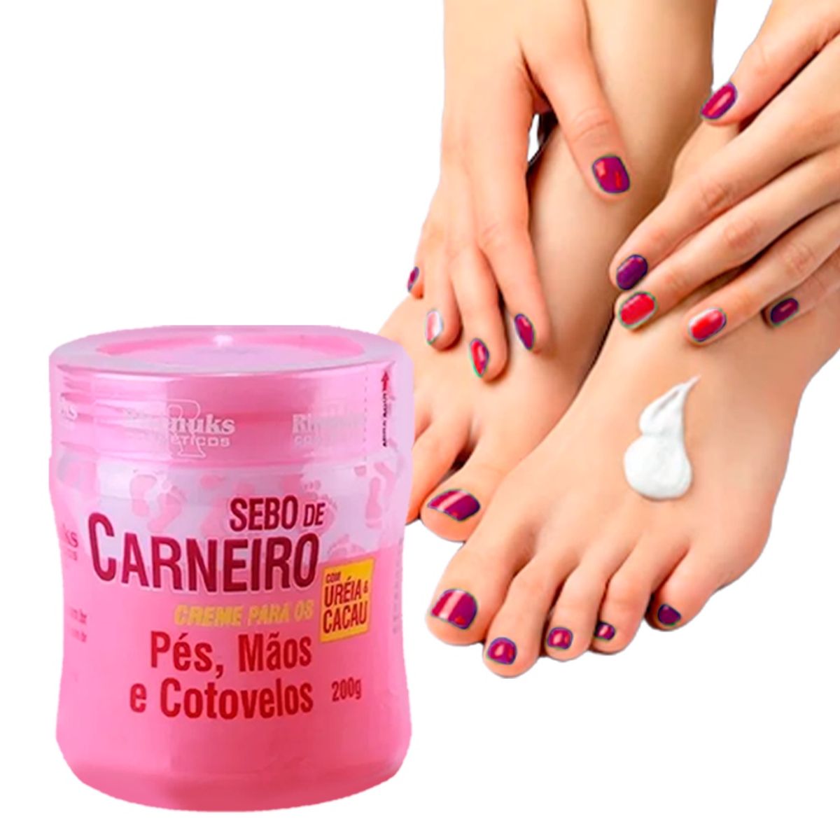 Hidratante Sebo de Caneiro Maciez, Sensação de Pele Lisa, Pés ...