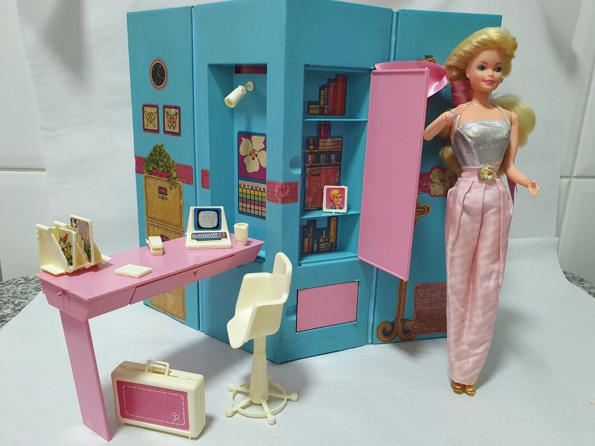 Home Office da Barbie - Anos 80 | Produto Vintage e Retro Barbie Usado ...