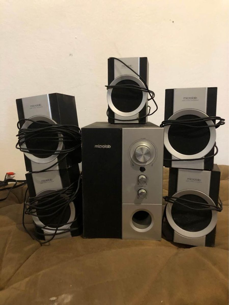 Home Theater Microlab 5 Caixas 220v | TV e Display Microlab Usado 98324168 | enjoei