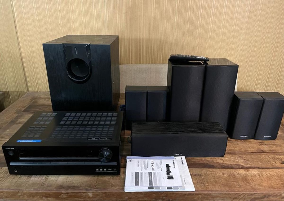 Home Theater Onkyo Ht-r590 | Item de Música Onkyo Usado 68424091 | enjoei