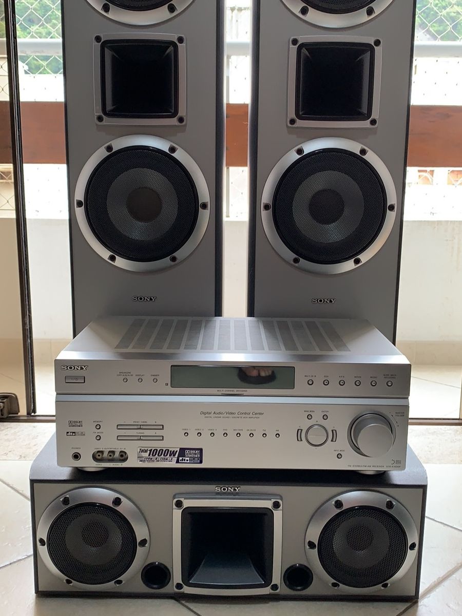 Home Theater Sony Modelo Str-k1000p 1000w | Item de Música Sony Usado ...