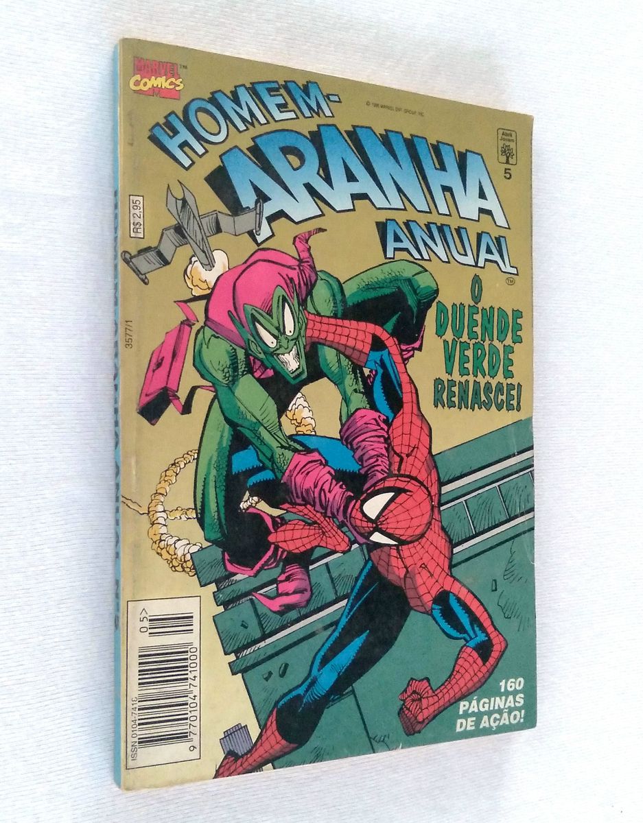 Homem-aranha Anual N.º 5 - O Duende Verde Renasce! - J. M. Dematteis | Livro Abril Usado ...