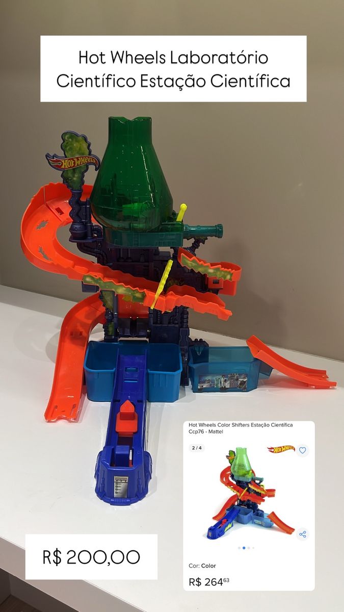 Hot Wheels Laboratório Científico Estação Científica | Brinquedo para ...