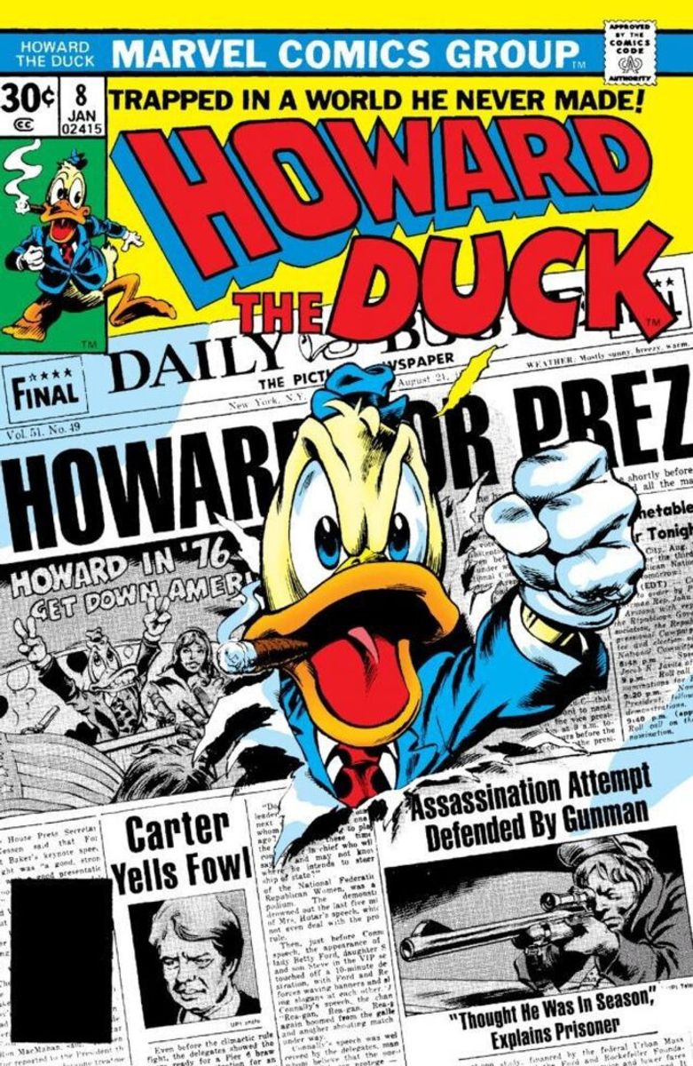 Howard The Duck ( 1977 ) #8 - Steve Gerber e Gene Colan / em Muito Bom ...